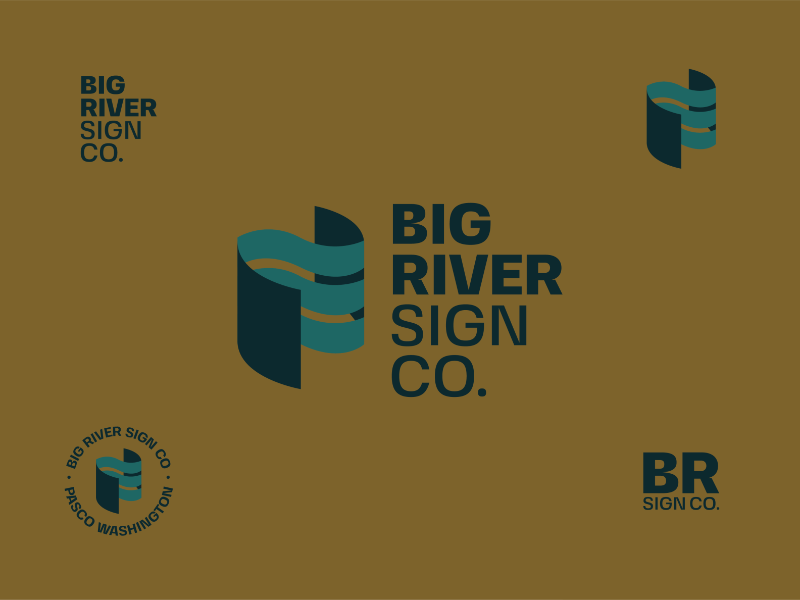 Big River Sign Co. by Sophie Bailey on Dribbble