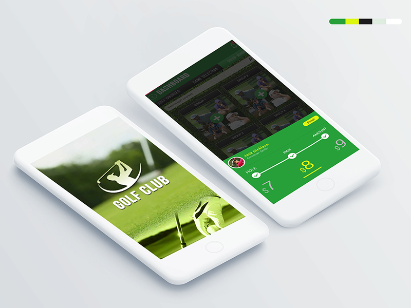 Golf App by Ramu Pathak on Dribbble
