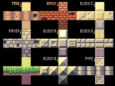 16x16 game textures by Ray Frenden on Dribbble