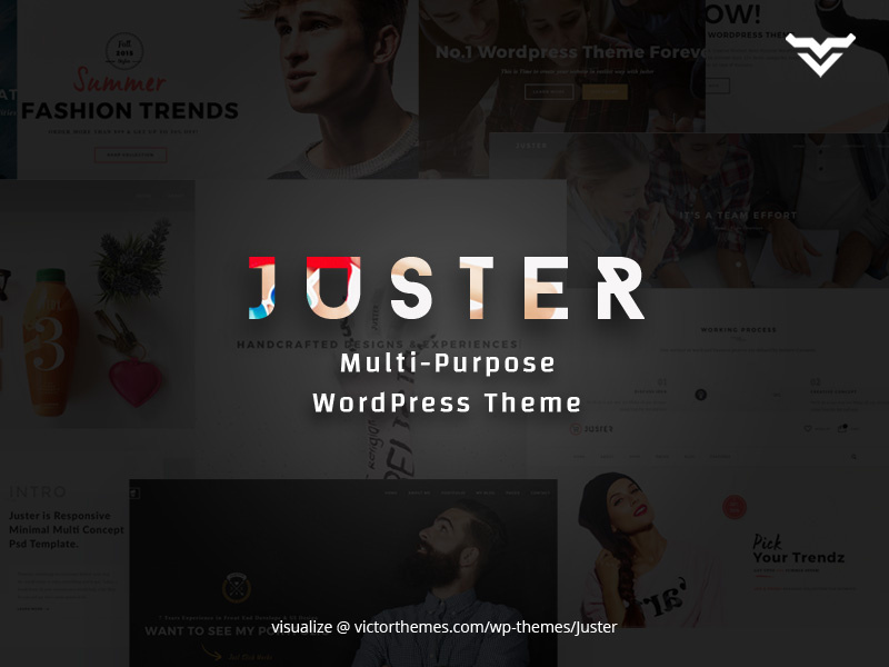 Juster Multi-Purpose WordPress Theme by VictorThemes on Dribbble
