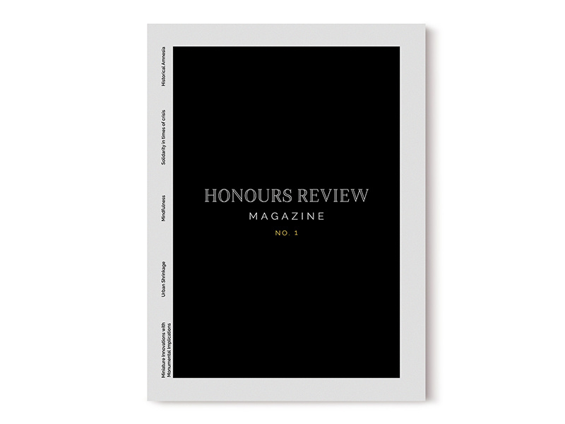 Redesigned cover of the magazine Honours Review by Cristina Bianca ...