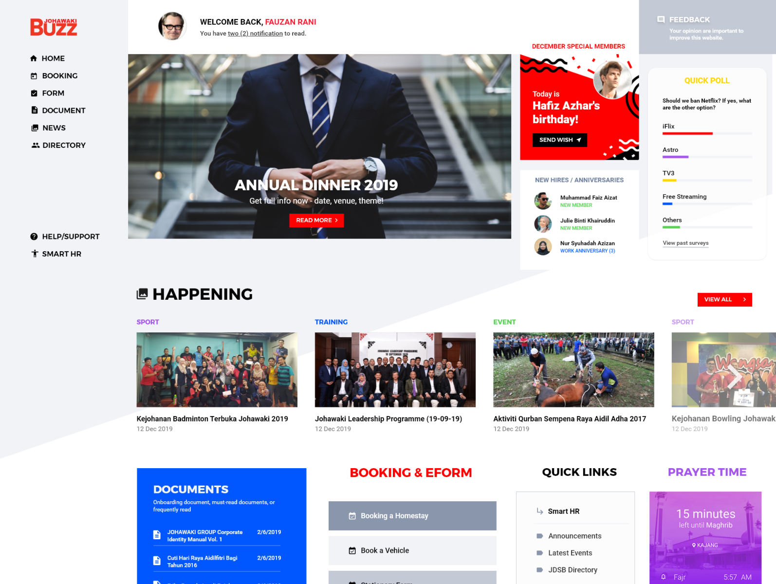 Buzz Redesign Dashboard by Fauzan Rani on Dribbble