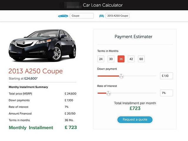 Financial Car Loan Calculator by Manoj Khatri on Dribbble