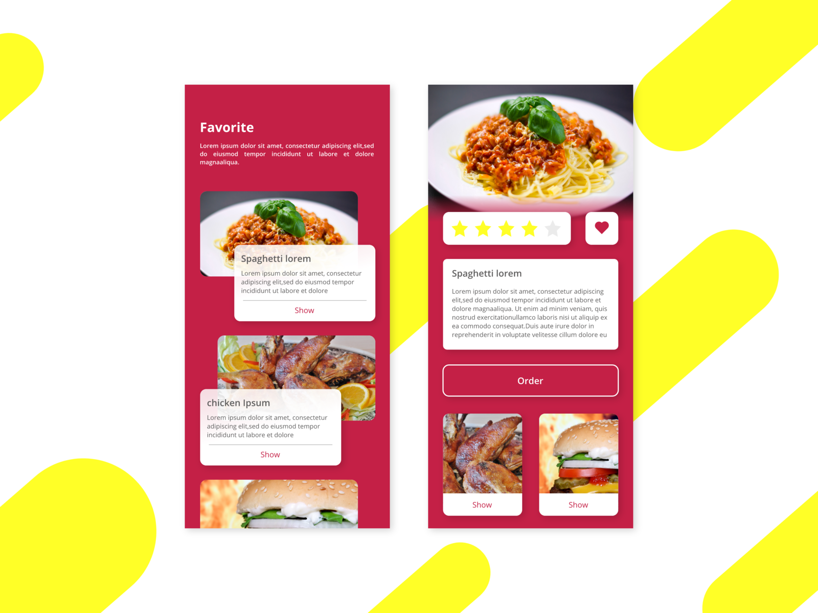 Food by Mu'alif lihawa on Dribbble