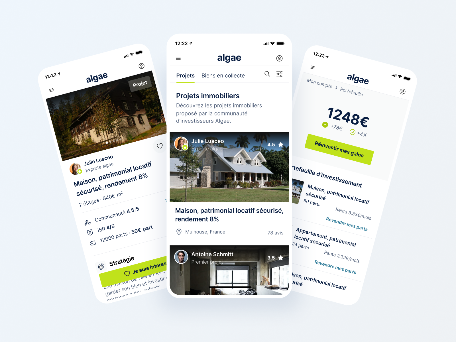 Algae - Mobile app by Rémi Maringer for Bootnow on Dribbble