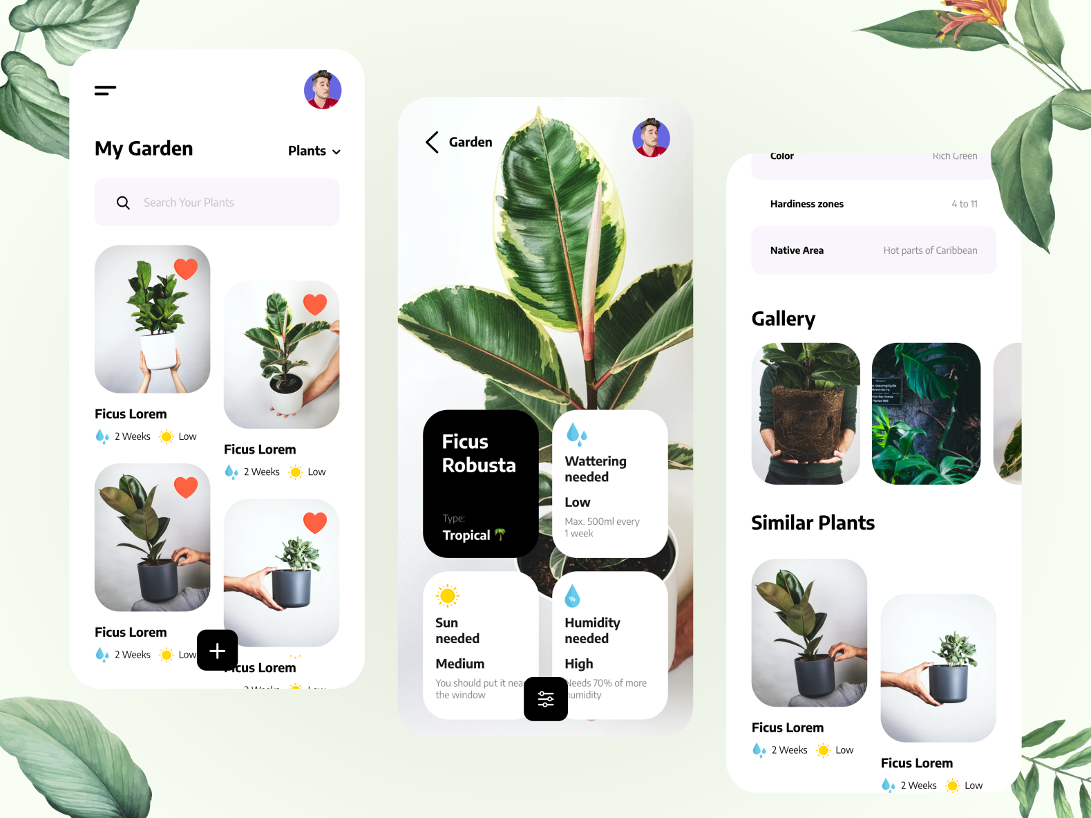 Botanic. Plants Library App 🌱 by Mikołaj Gałęziowski 🌵 on Dribbble