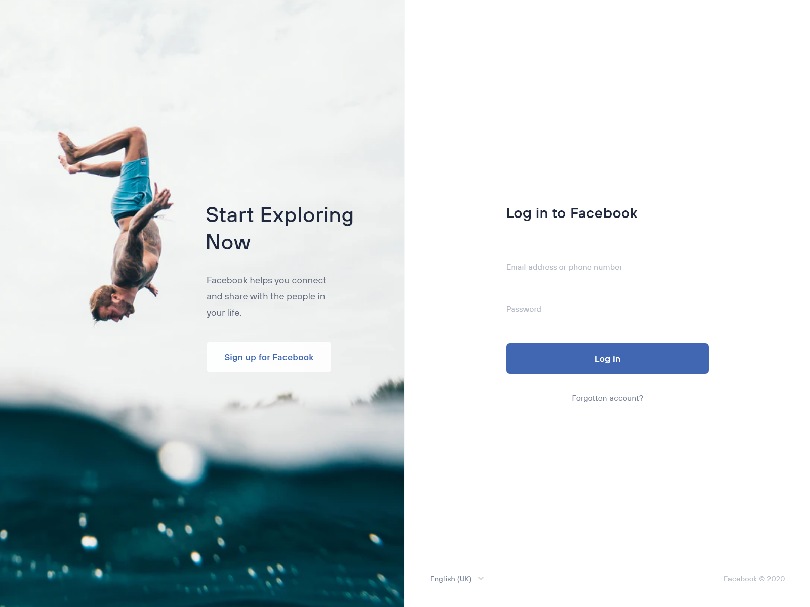 Facebook Log in Redesign by Sukru Emanet on Dribbble