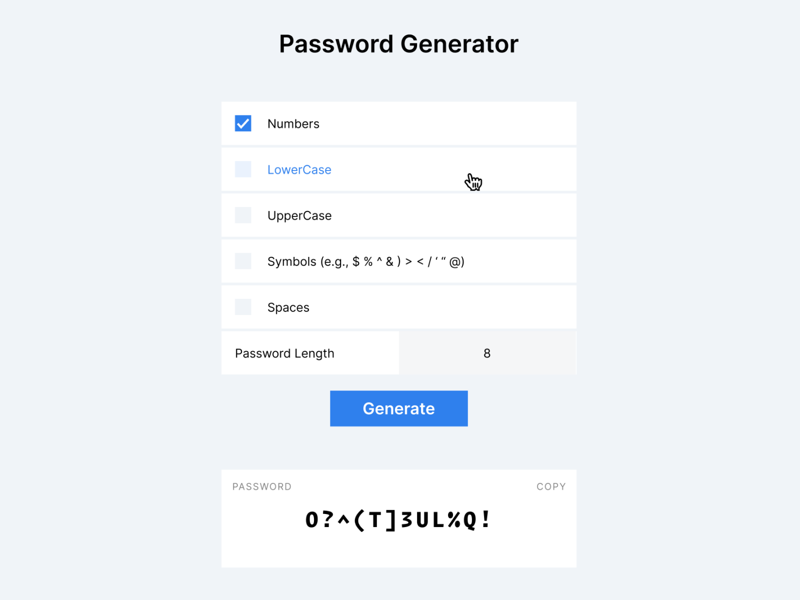 Password Generator 2 Web App By Varun A 🔥 On Dribbble