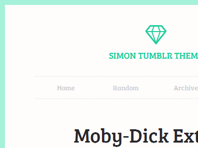 Simon - Simple Tumblr Theme by Mike Buttery on Dribbble