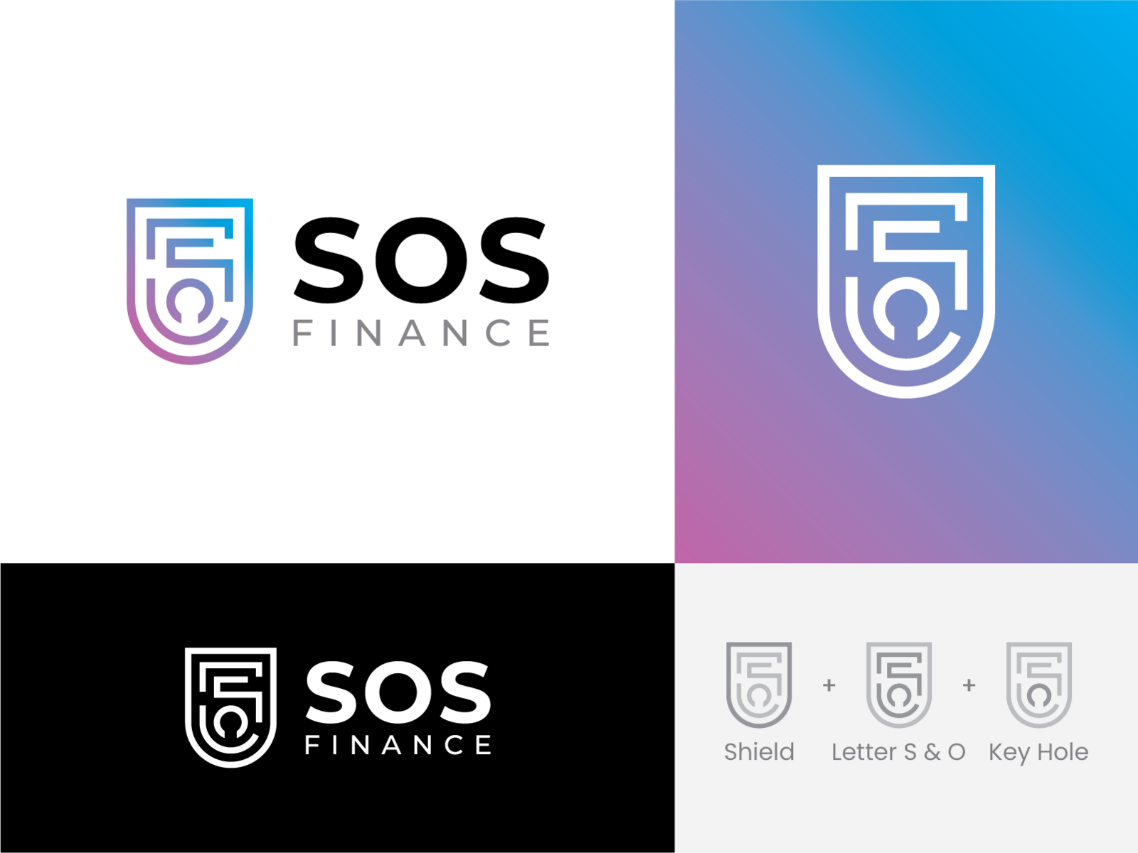 SOS Finance Logo Design 5 by Hardik Mehta on Dribbble
