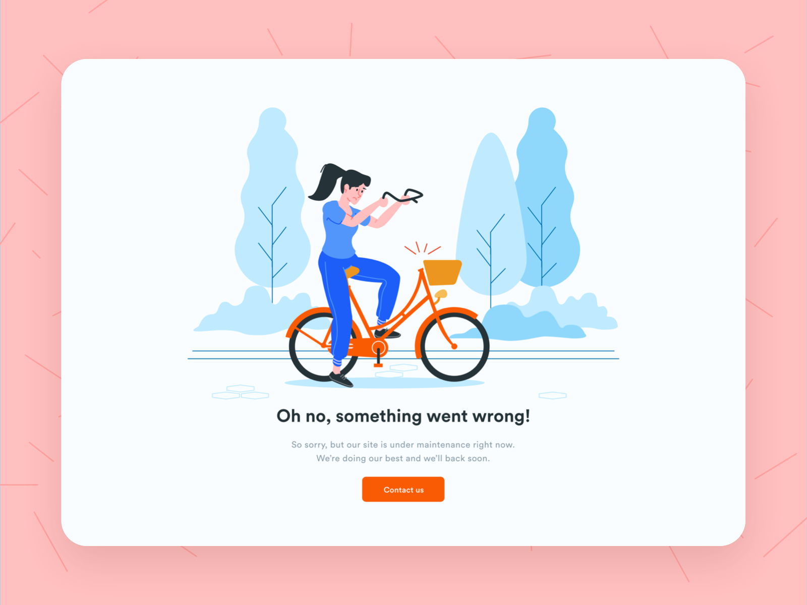 Somethink Went Wrong Desktop Illustration by Geovanni for Designspace ...
