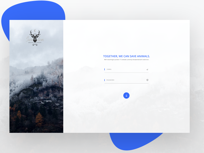 Simple Login Page concept by mediv0 on Dribbble