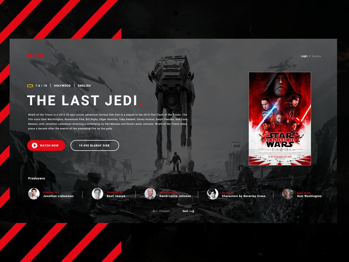 🎥 Netflix by mediv0 on Dribbble