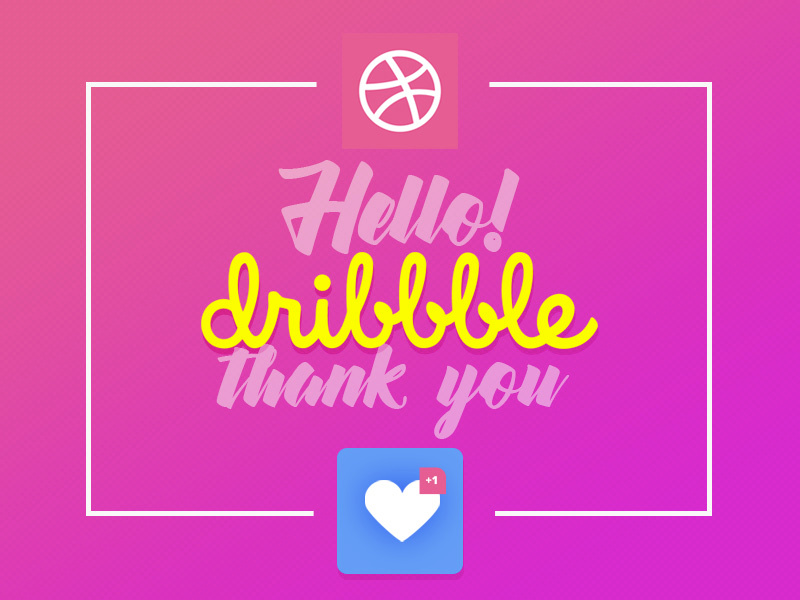 Hello Dribbble by Thiago Xavier on Dribbble