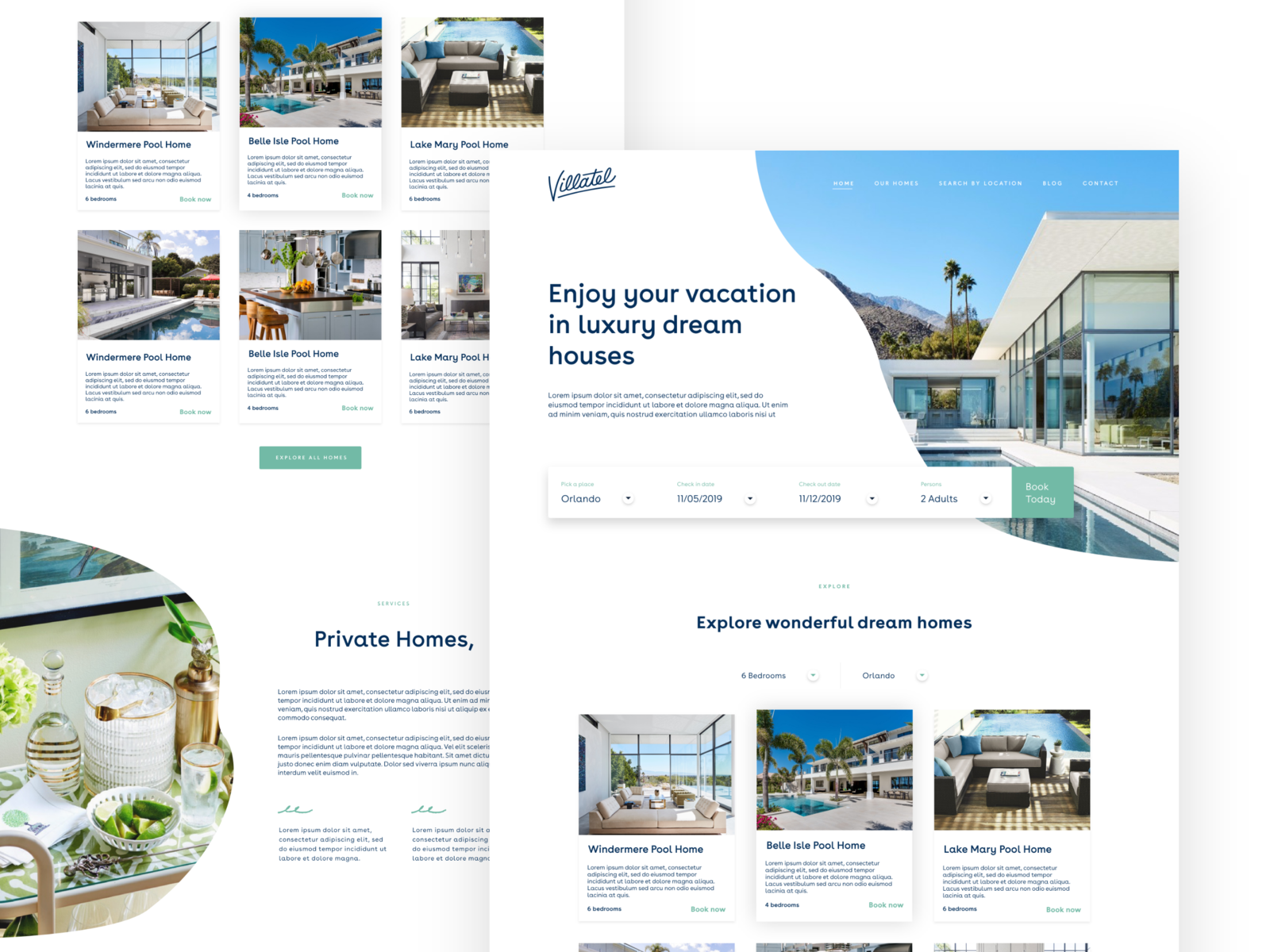Luxury Hotel Landing page design by Darko Milovanovic on Dribbble
