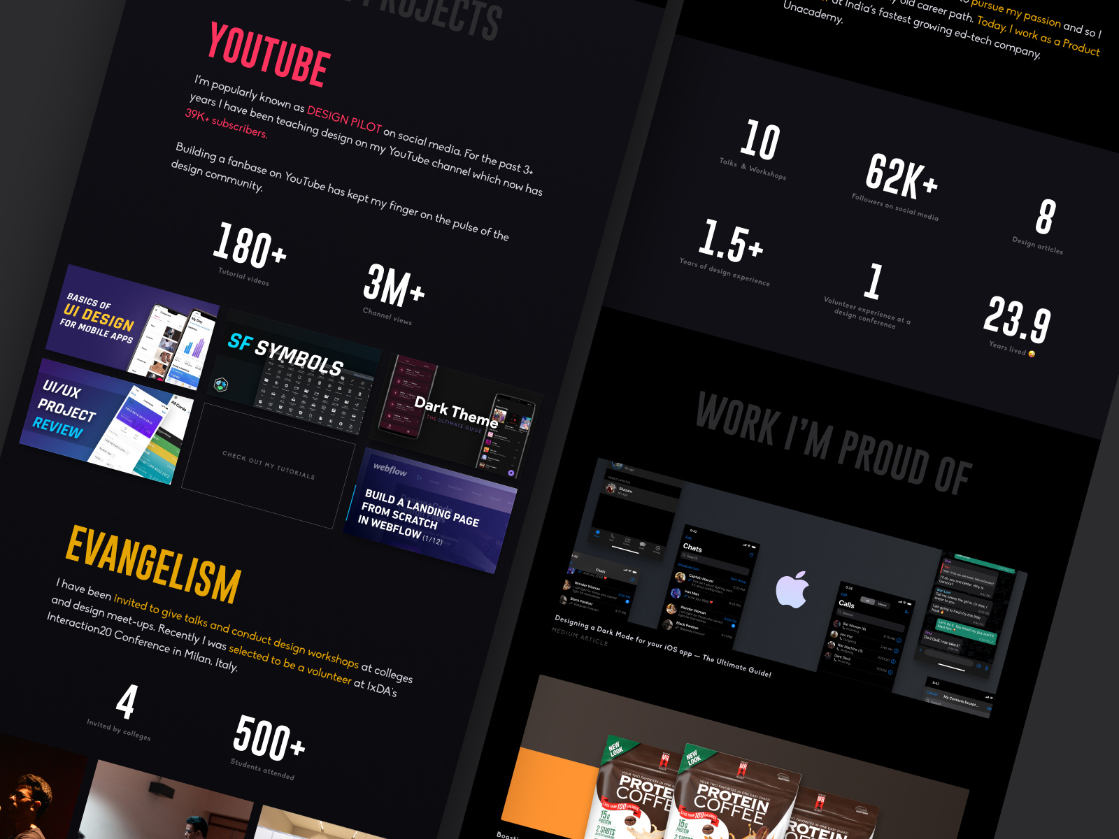 Product Designer - Portfolio Website by Chethan KVS on Dribbble