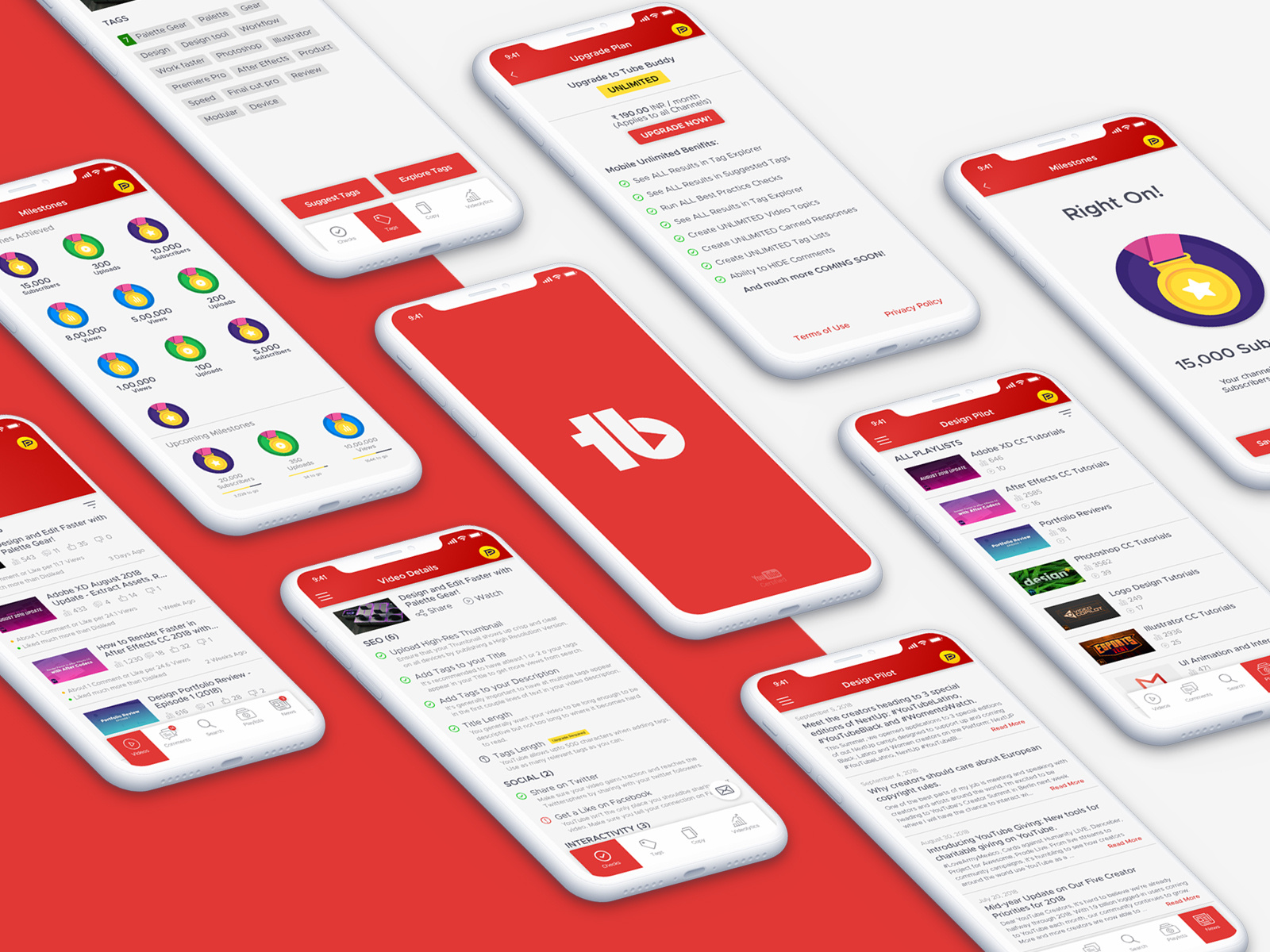 Tube Buddy App Redesign - UI/UX Case Study by Chethan KVS on Dribbble