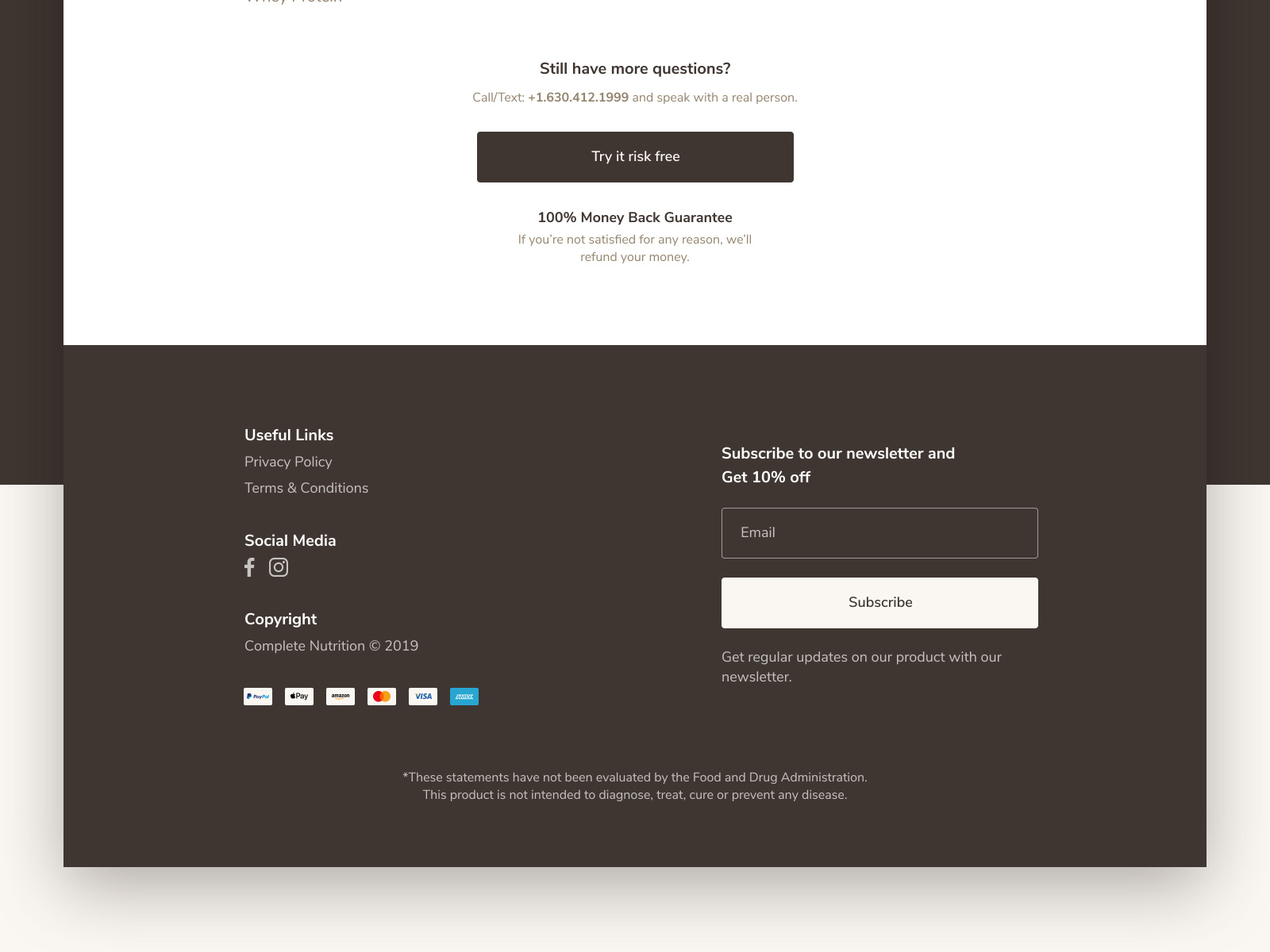 Footer - Ecommerce Website by Chethan KVS on Dribbble