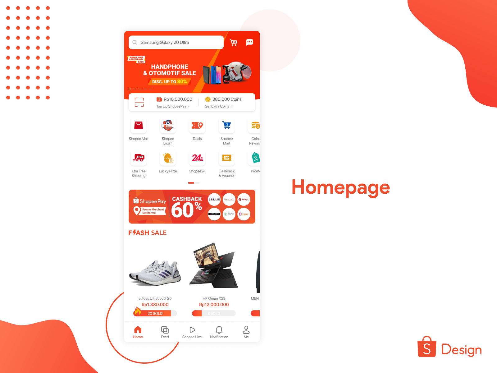 Shopee Homepage by Adam Rivaldi on Dribbble