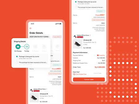 Shopee - Order Details by Adam Rivaldi on Dribbble
