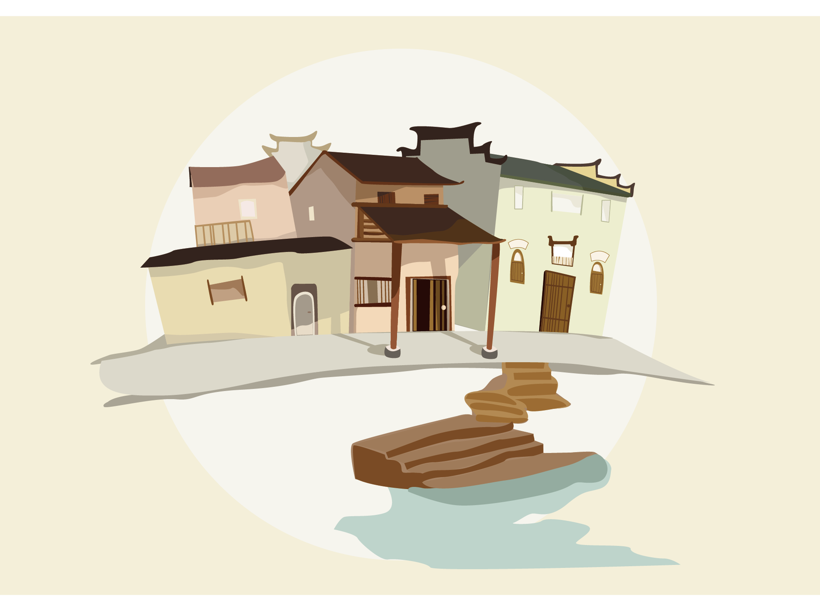 Small Village by mengyang on Dribbble