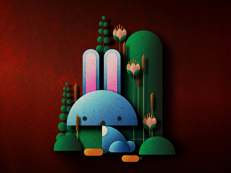 Rabbit by Sinu Rajendran on Dribbble