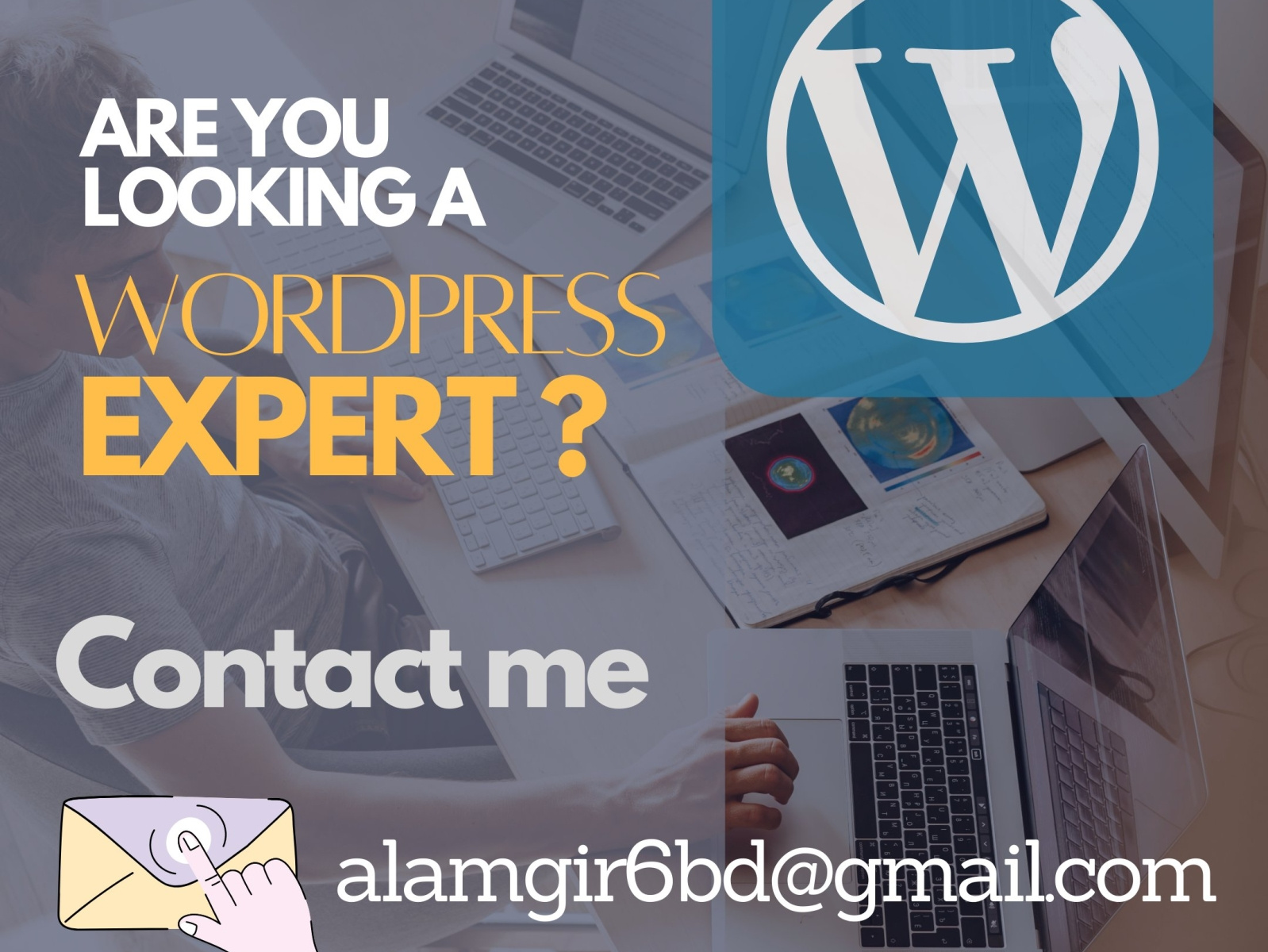 wordpress developer web banner by alamgir badsha on Dribbble