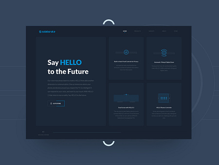HELLO Website - Landing Page by Albin Gara on Dribbble