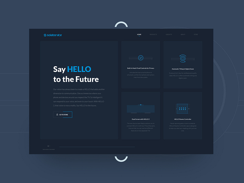 HELLO Website - Landing Page by Albin Gara on Dribbble