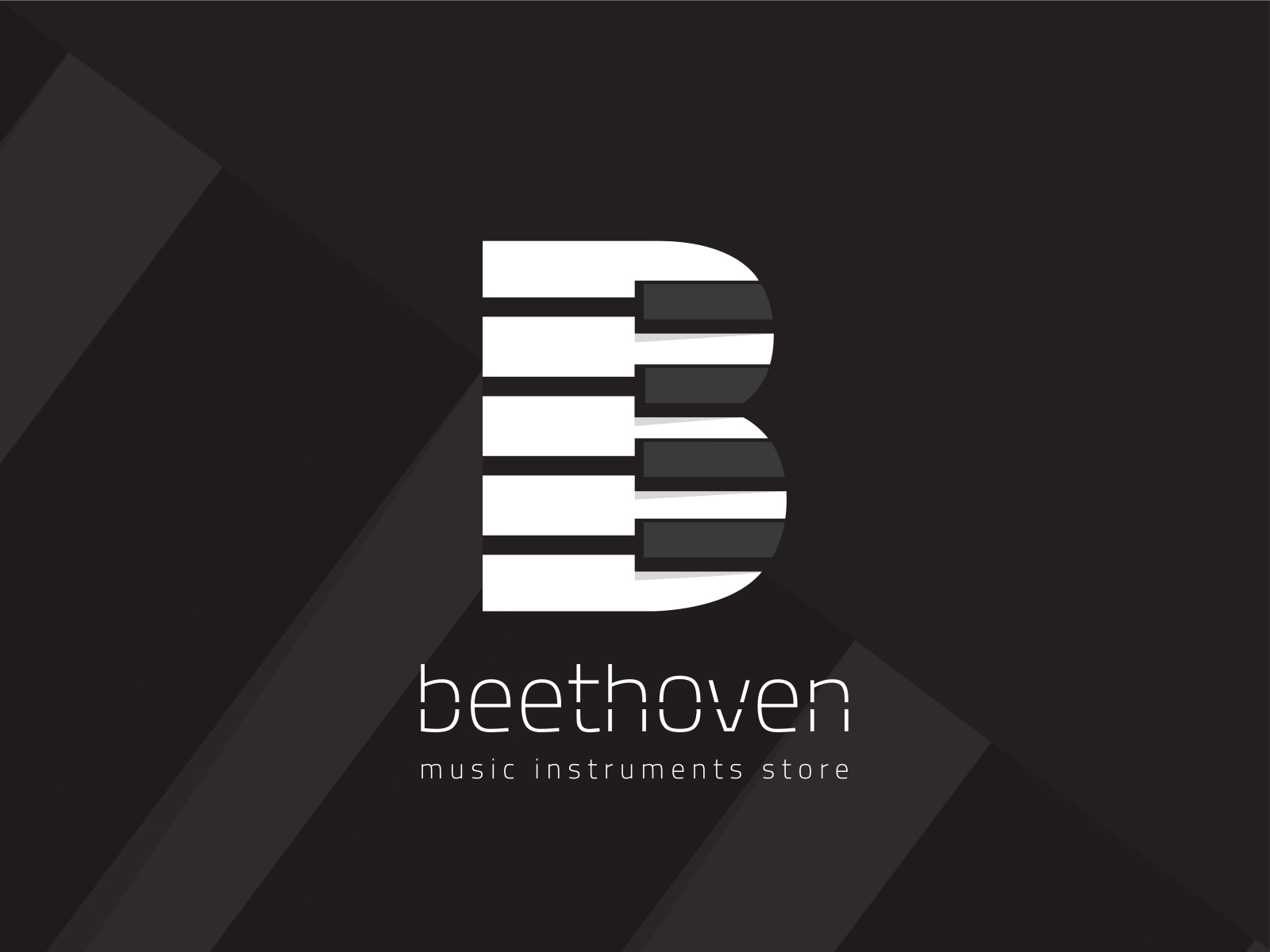 Beethoven Music Instruments Store Logo by Praburaj Kennady on Dribbble
