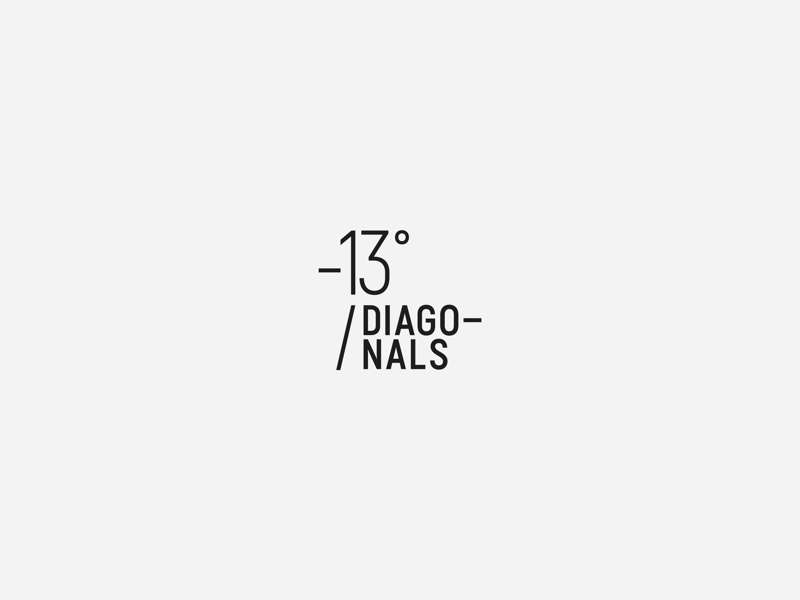 -13 diagonals logo by Maria_Krusteva on Dribbble