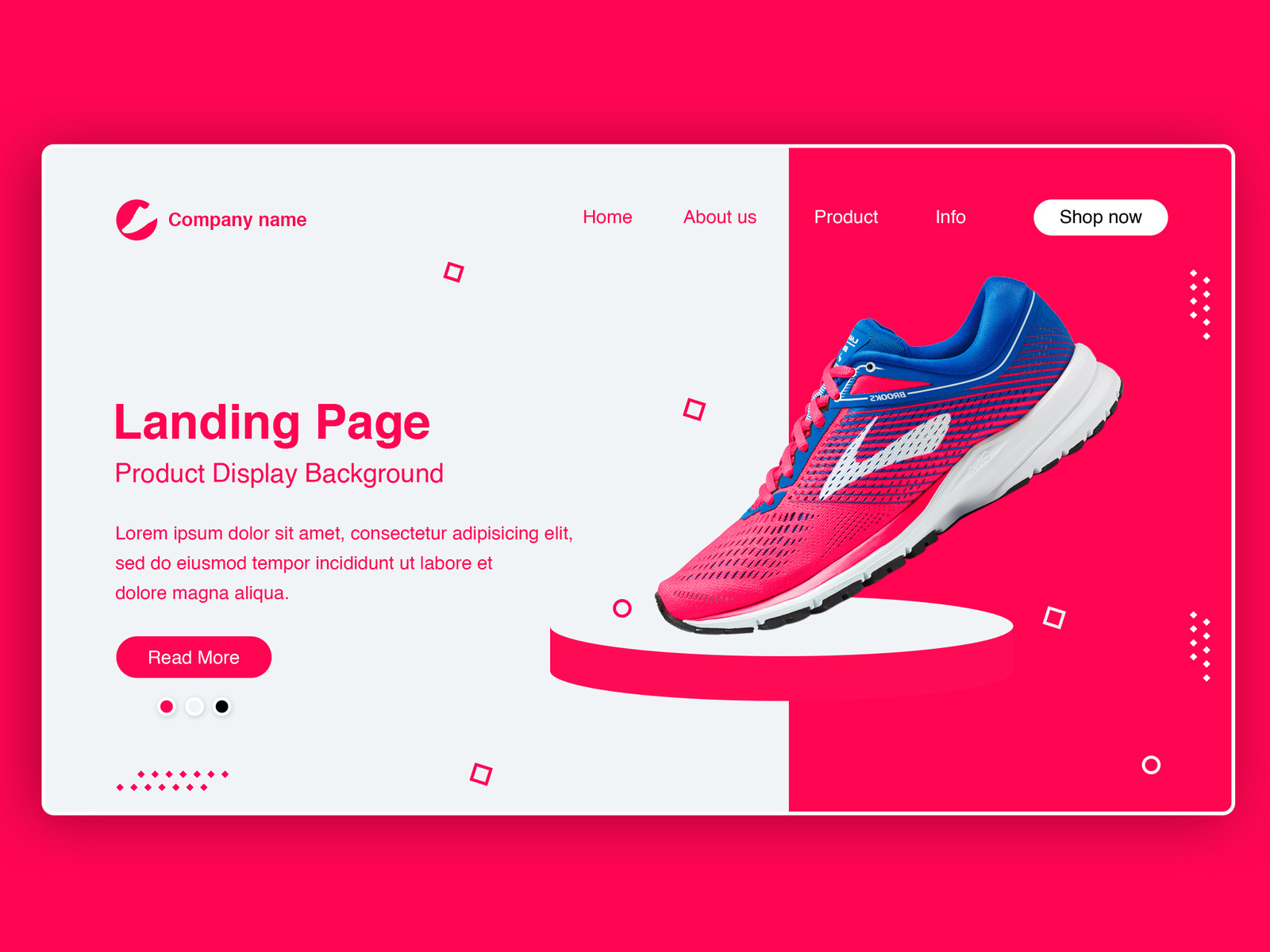 Shoes Website Landing Page by Jagul Patel on Dribbble