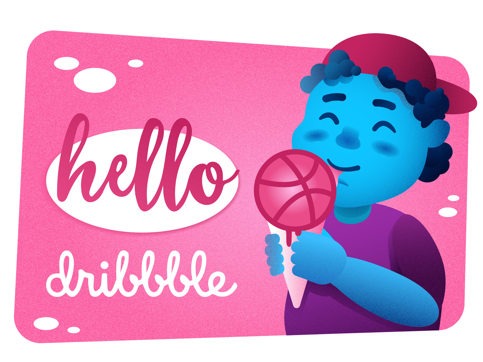 Hello Dribbble) by Backwoods_design on Dribbble