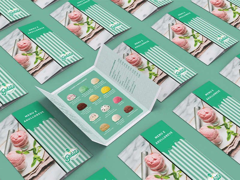 HIB Gelato Ice Cream Menu by PentoolStudio - Fjolla Nishlija on Dribbble