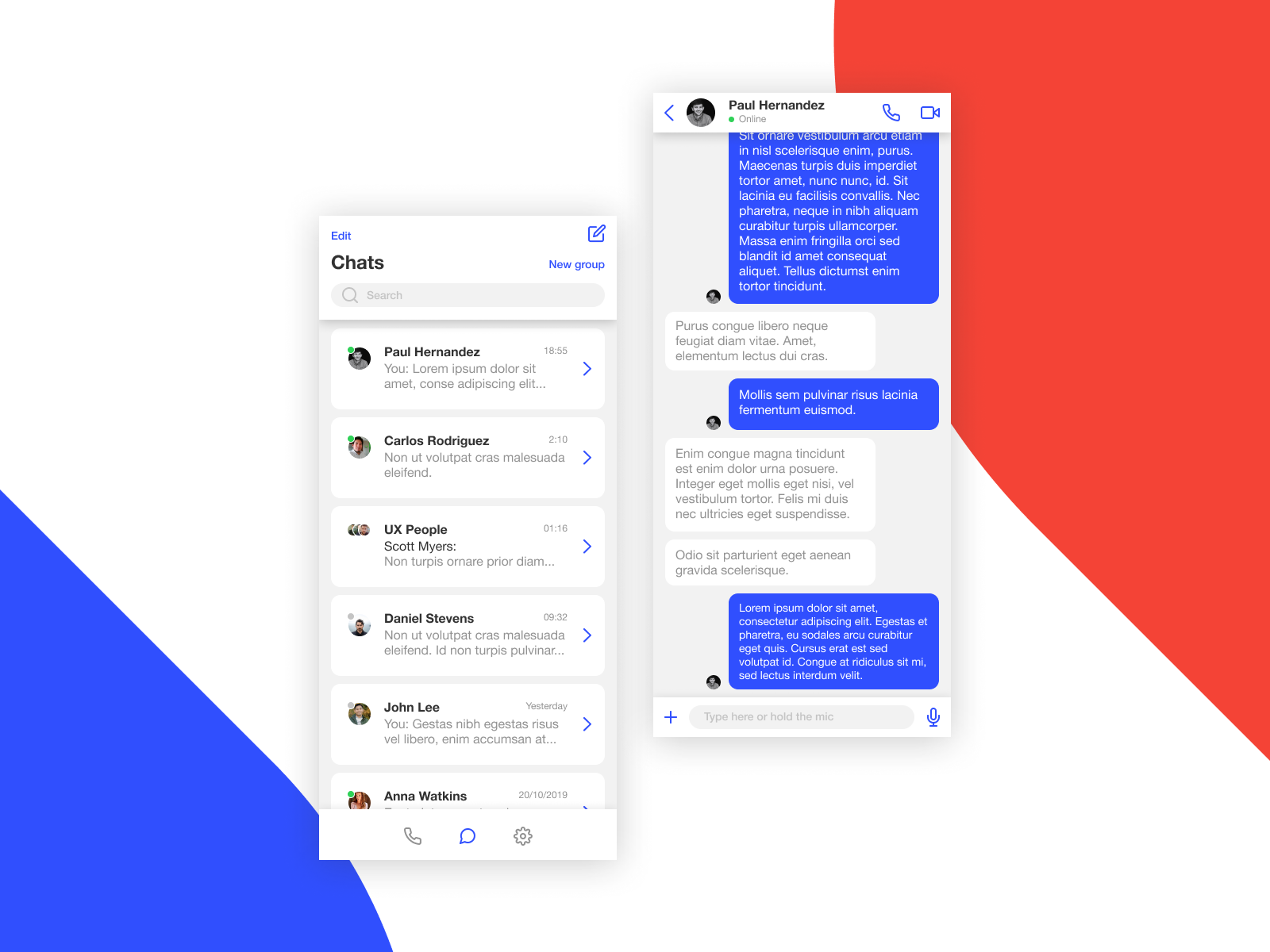 Dailu UI #013 - Direct messaging by Miquel Parera - simplified ...