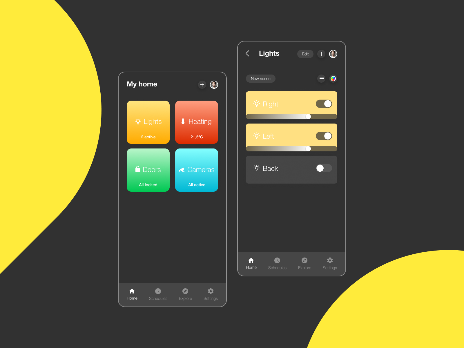 Daily UI #021 - Home Monitoring Dashboard by Miquel Parera - simplified ...