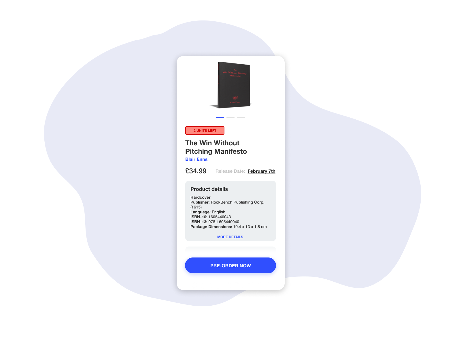 Daily UI #075 - Pre-Order by Miquel Parera - simplified complexity on ...