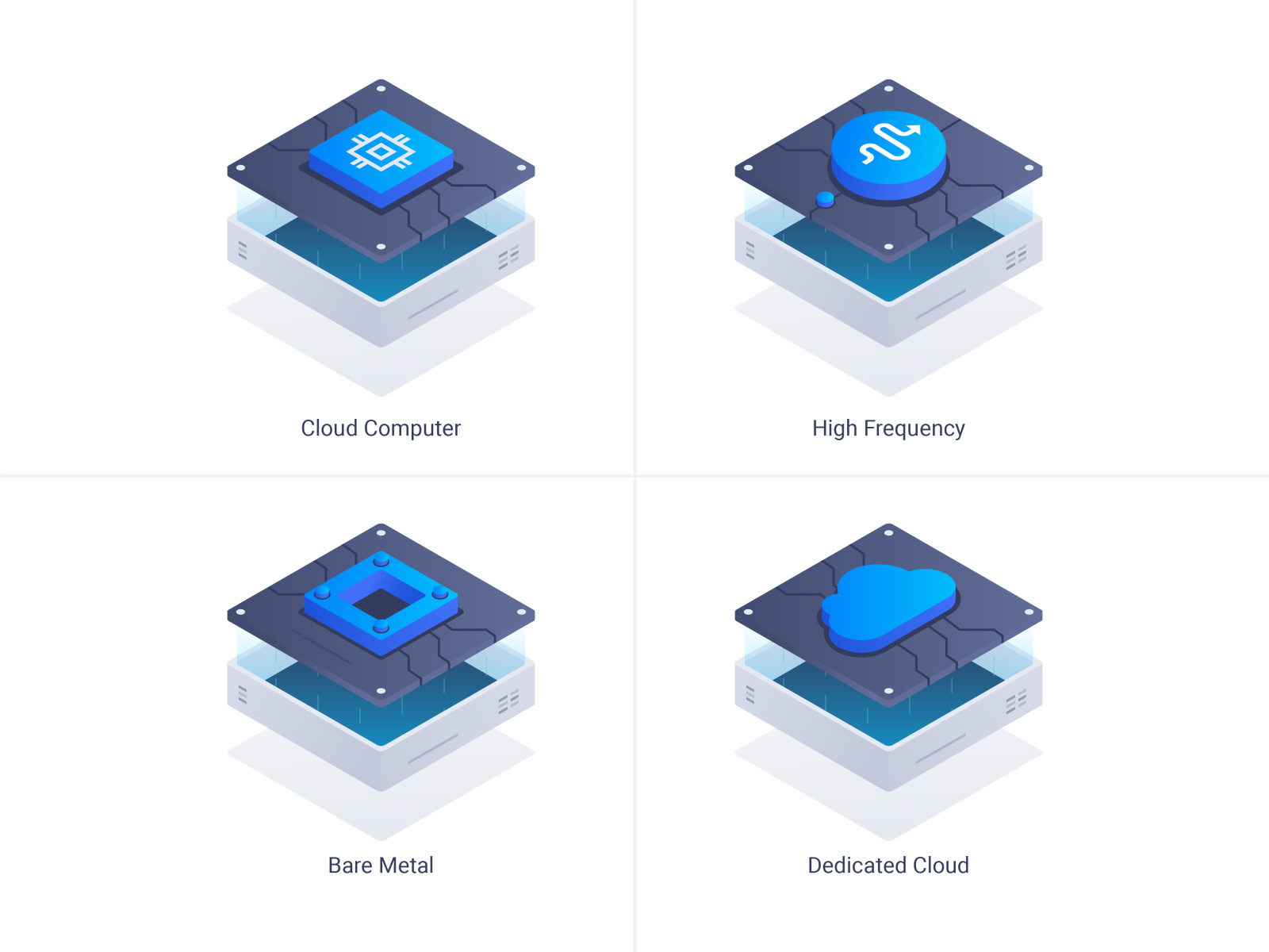 Vultr Isometric Illustrations Redesign by Kamyar Yazdanpanah on Dribbble
