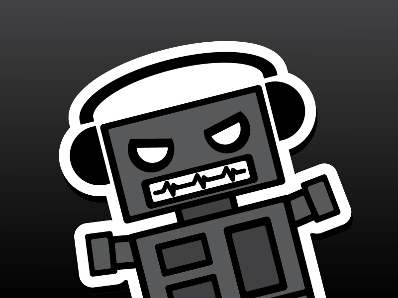 Dark Bot Magnet by Drew Burdick on Dribbble