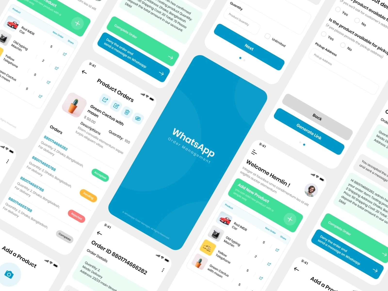 WhatsApp Order management App UI 2021 by Bashar Bhuiyan on Dribbble