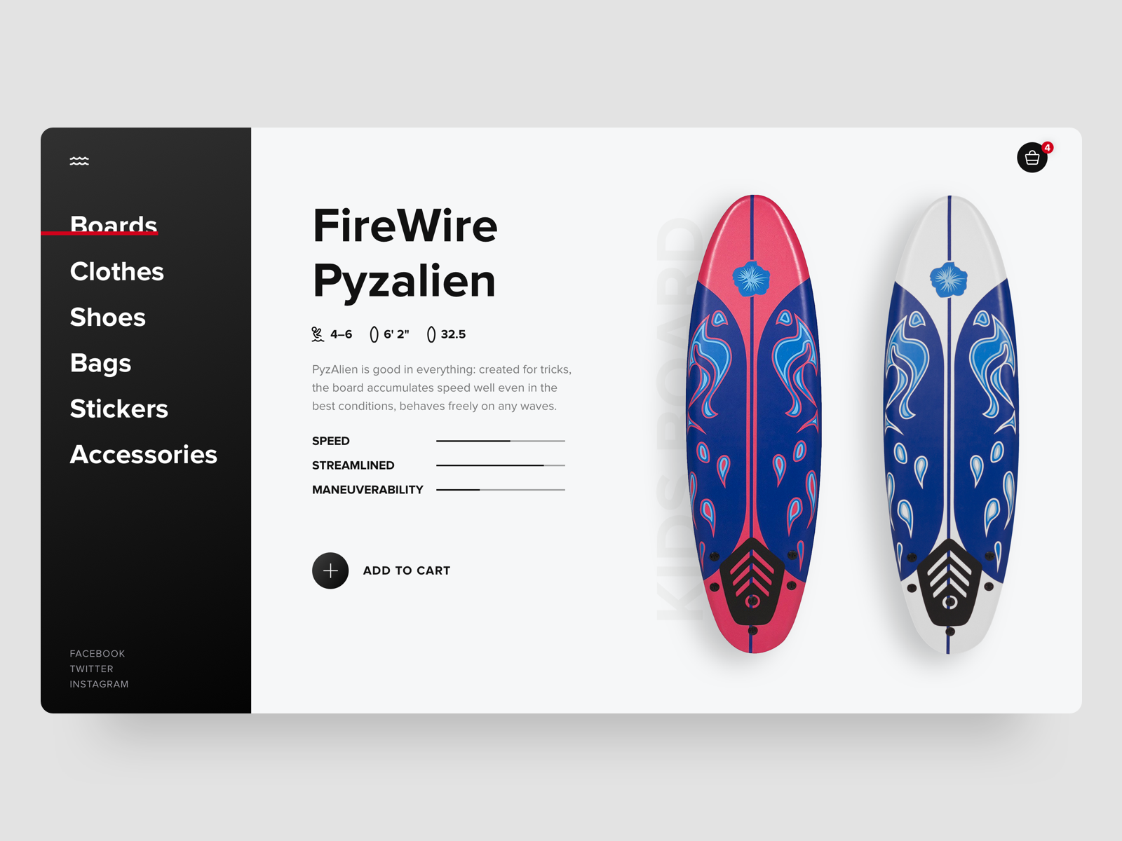 Surf Hero Page by Michael Browk on Dribbble