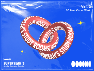 02-3D Font Circle Effect by SUPERYEAH on Dribbble
