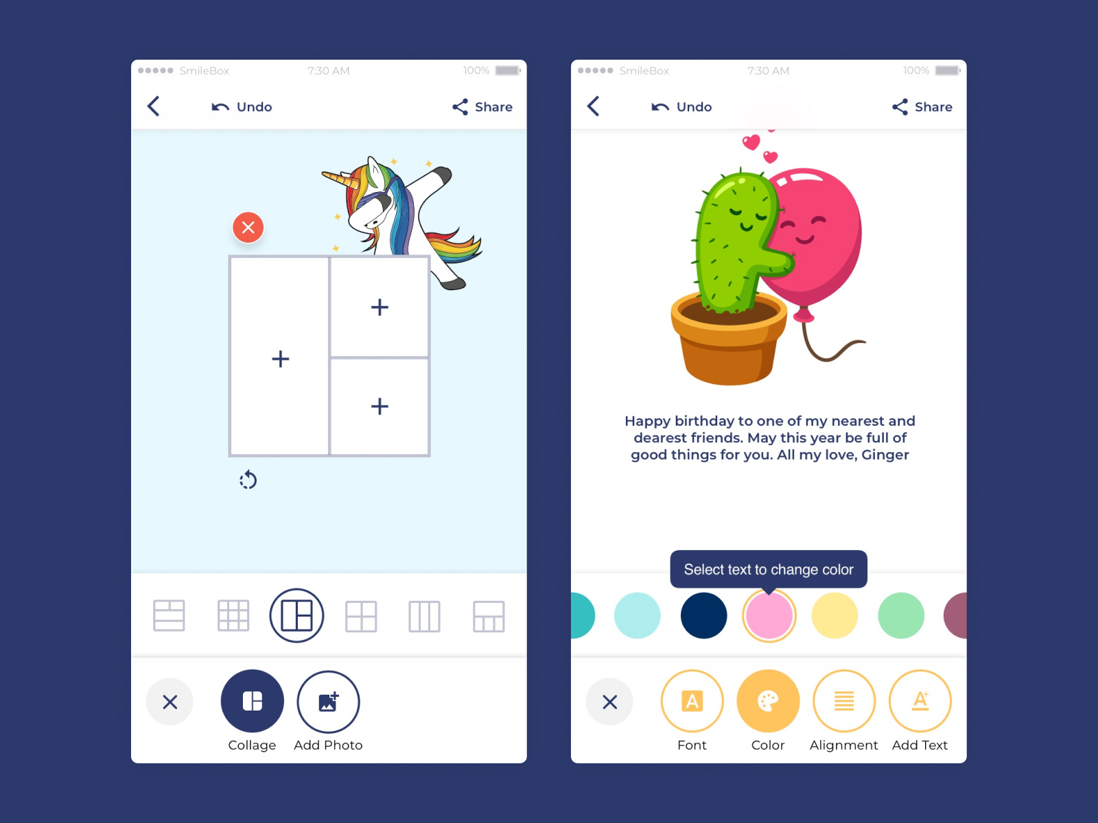 Smilebox - Cards & Invitations by Gali ravsky on Dribbble