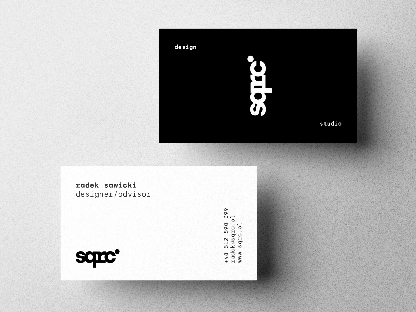 sqrc design studio business card by Radek Sawicki on Dribbble