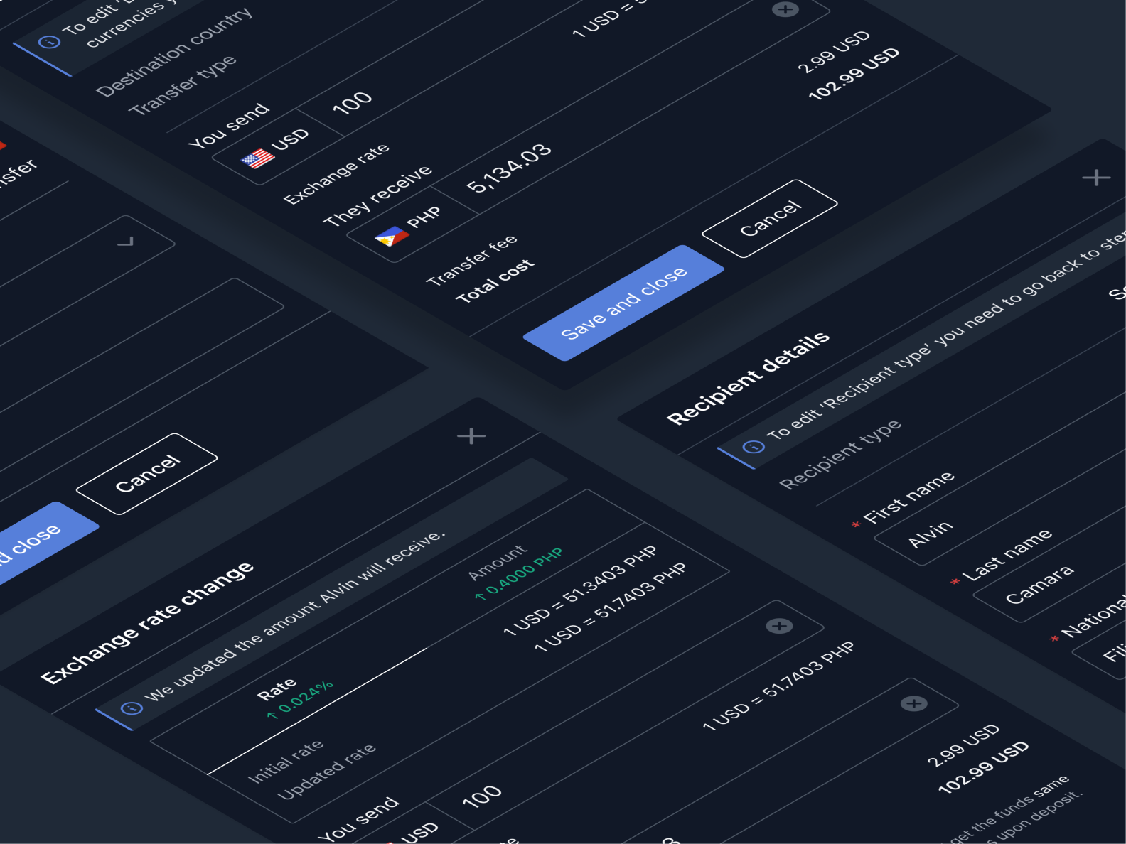 Dialog component by Peter Grochowski on Dribbble