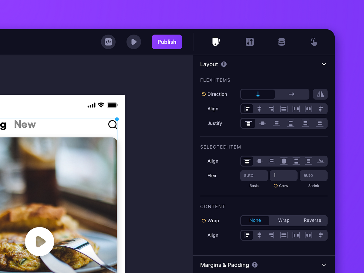 Draftbit - Properties Panel by Dalton on Dribbble