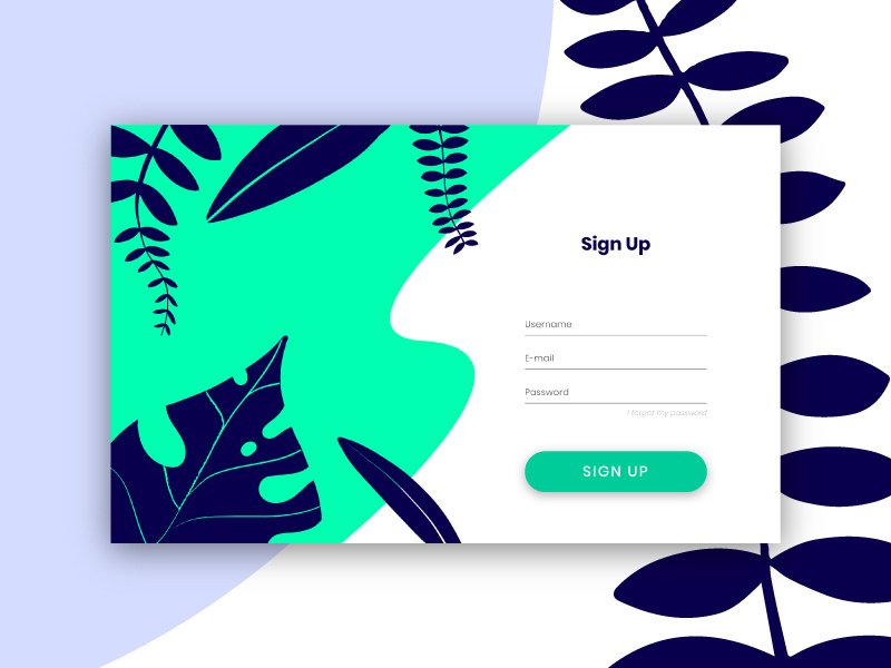 #DailyUi Sign Up Page by Maria João Abrantes on Dribbble
