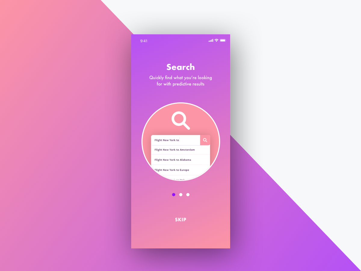 Daily UI: Onboard Screen by Wendy Chan on Dribbble