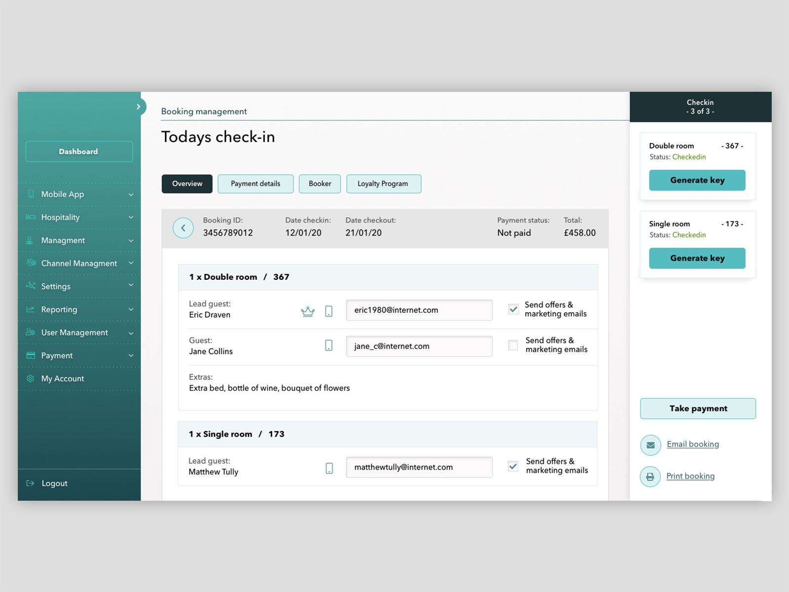 Interface Design - Room Reservation Platform by Verena on Dribbble
