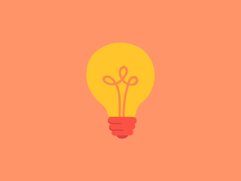 Light bulb by Jimena Morgade on Dribbble